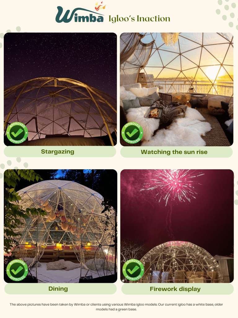 2.88m Geodesic Garden Igloo Dome Bubble Tent - Wimba