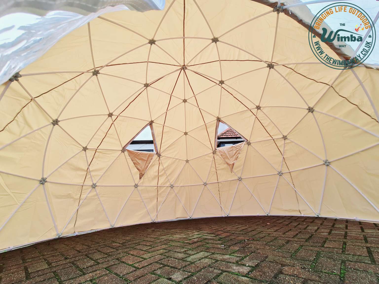 3.6m Replacement Half Transparent PVC Cover for Geodesic Garden Igloo ...