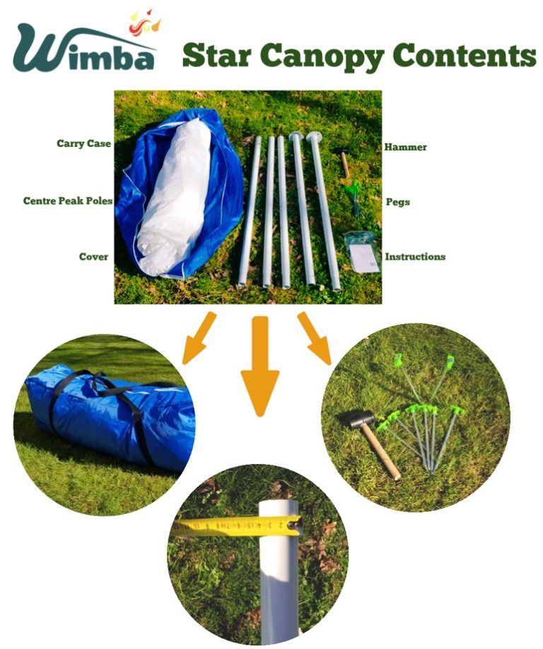 14m Economy Stretch Tent Star Canopy - Wimba
