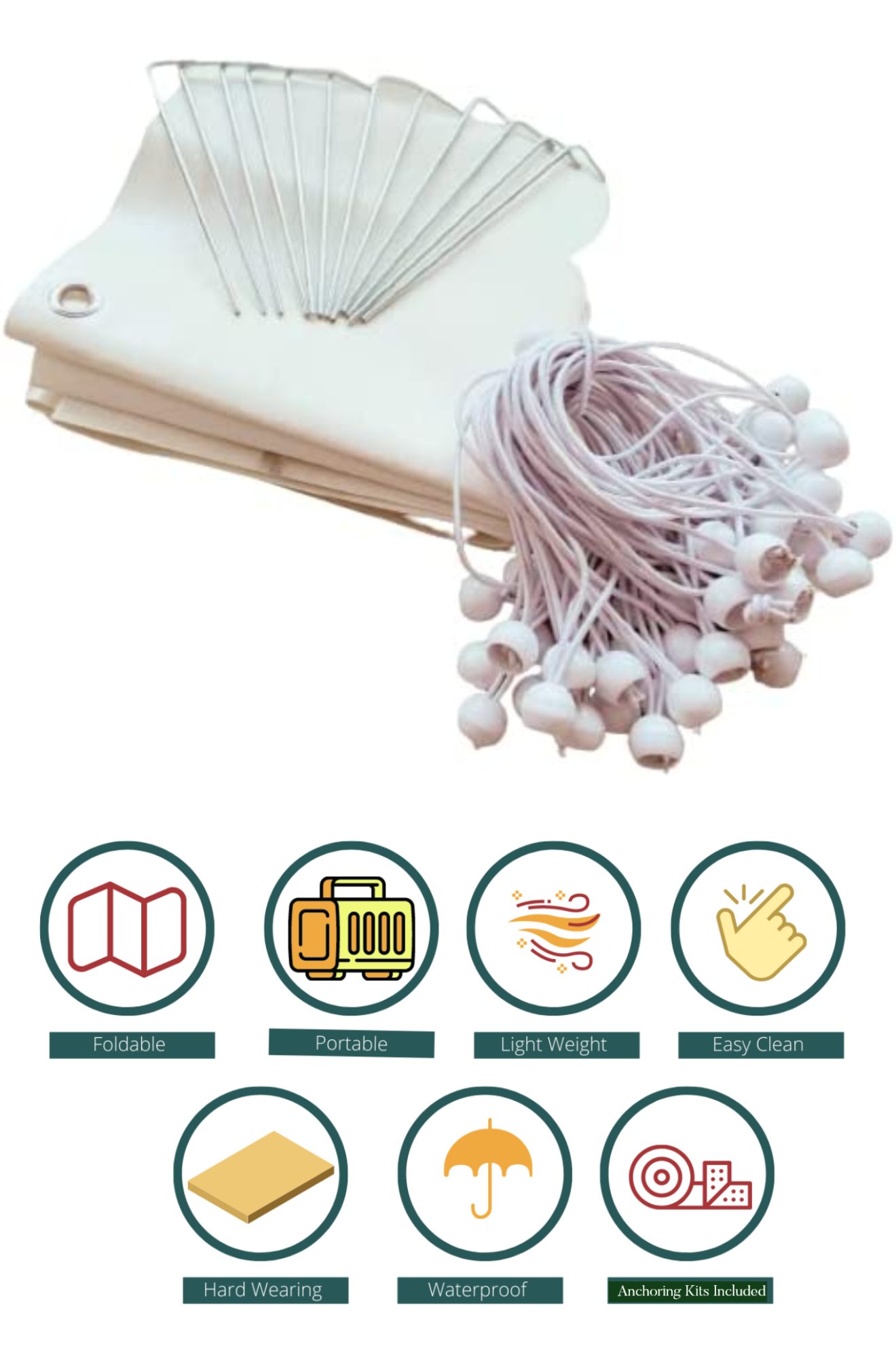 4x8m Soft PVC Canvas Outdoor Event Flooring - Wimba