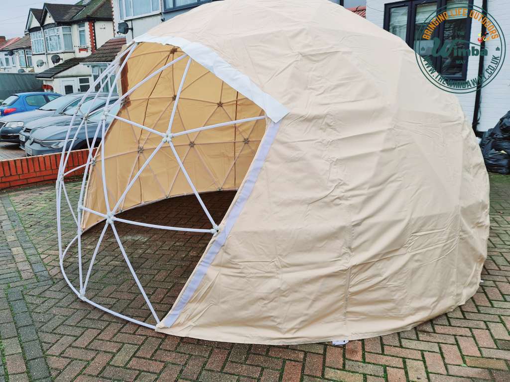 3.6m Replacement Half Transparent PVC Cover for Geodesic Garden Igloo ...