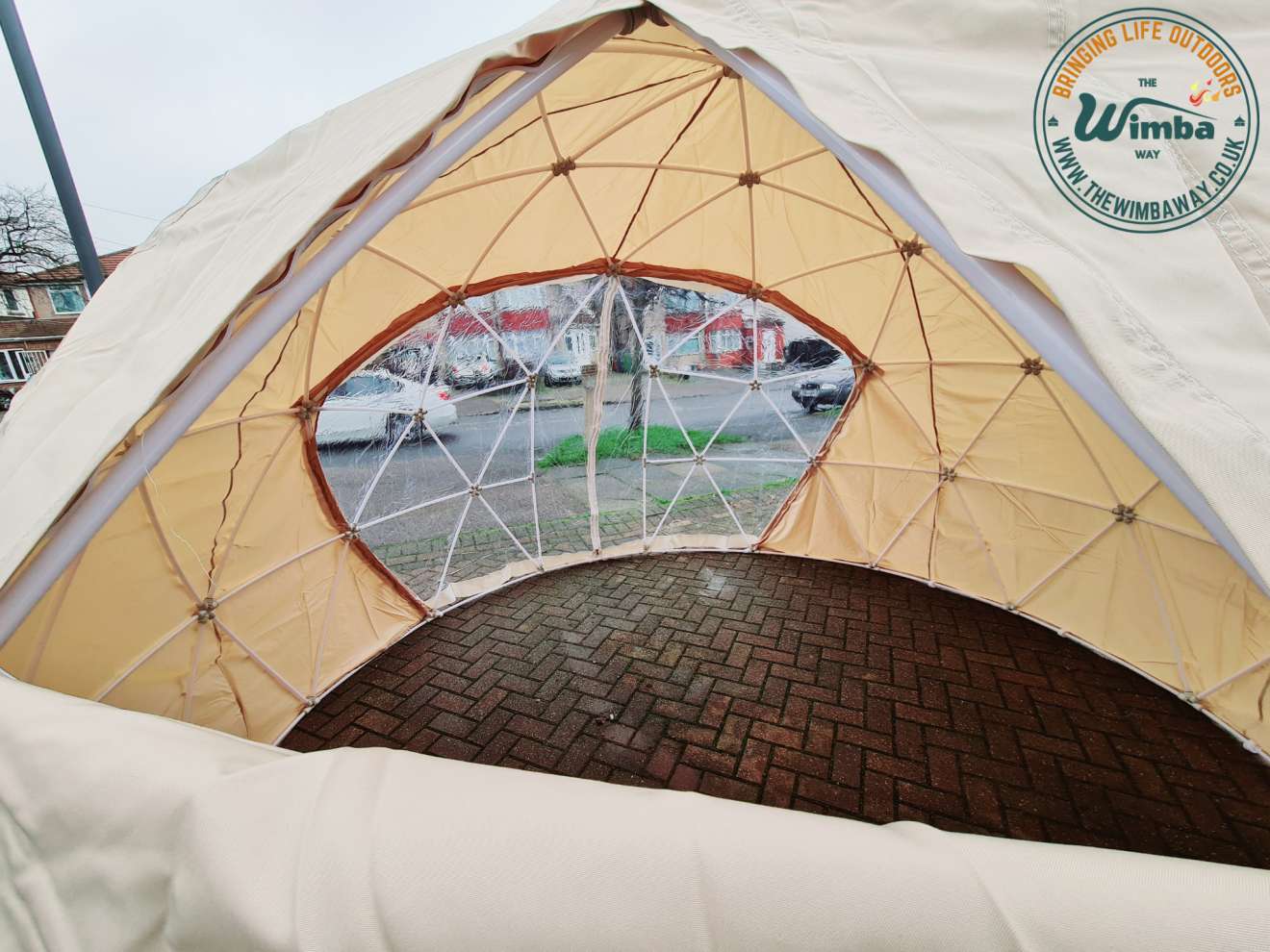 3.6m Replacement Half Transparent PVC Cover for Geodesic Garden Igloo ...