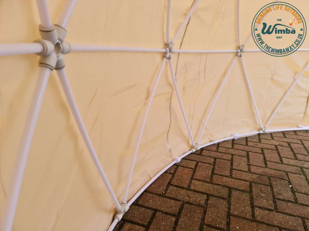 3.6m Replacement Half Transparent PVC Cover for Geodesic Garden Igloo ...