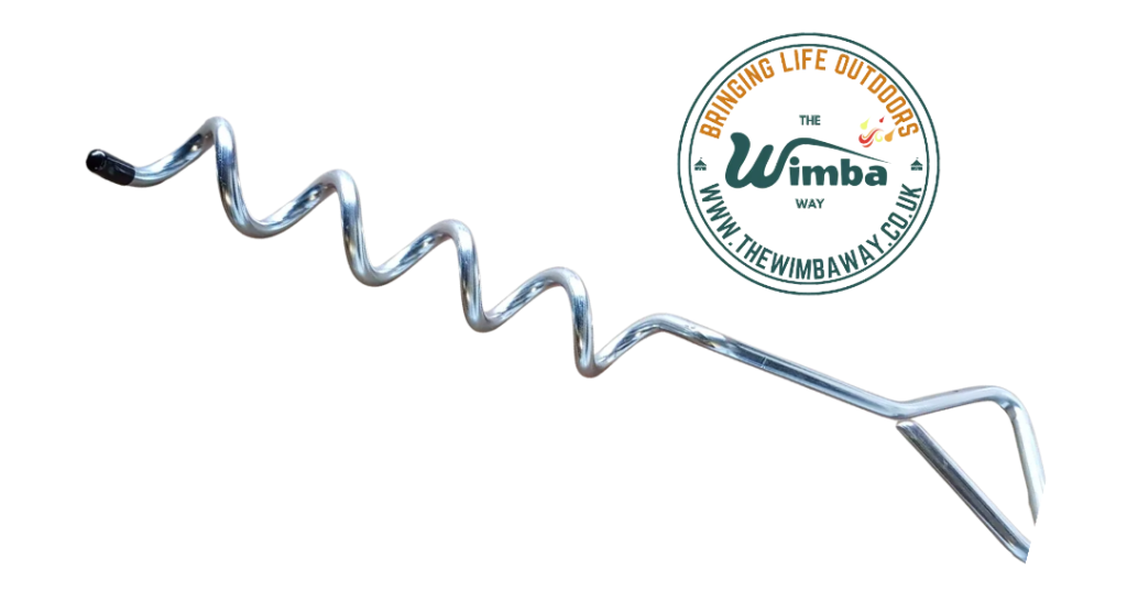 Soft Surface Anchoring Kit – Heavy Duty Straps & Corkscrew Pegs x 8 - Wimba